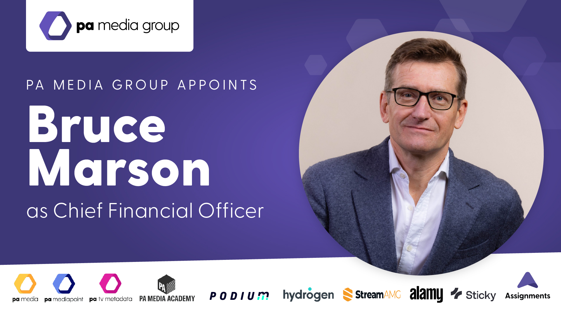 PA Media Group appoints Bruce Marson as Chief Financial Officer